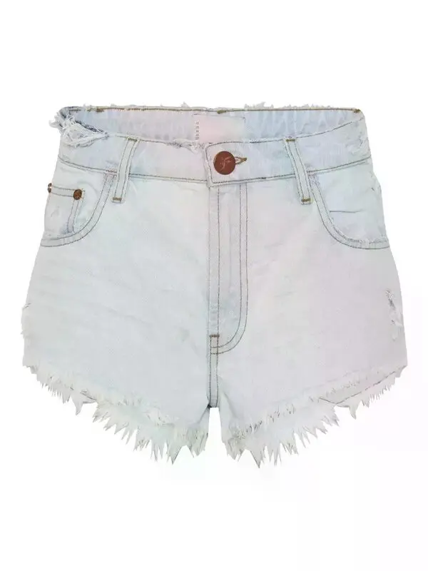 ONETEASPOON Frayed Denim Shorts