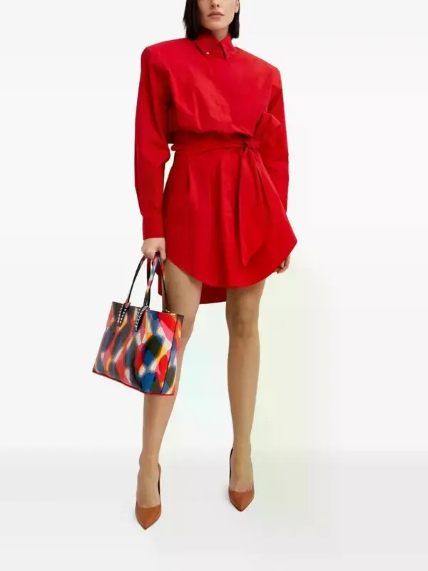 Alexandre Vauthier Tie-waist Shirt Mini Dress