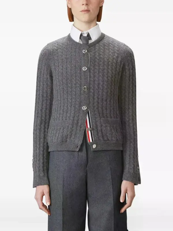 Thom Browne Cable-knit Cashmere Cardigan