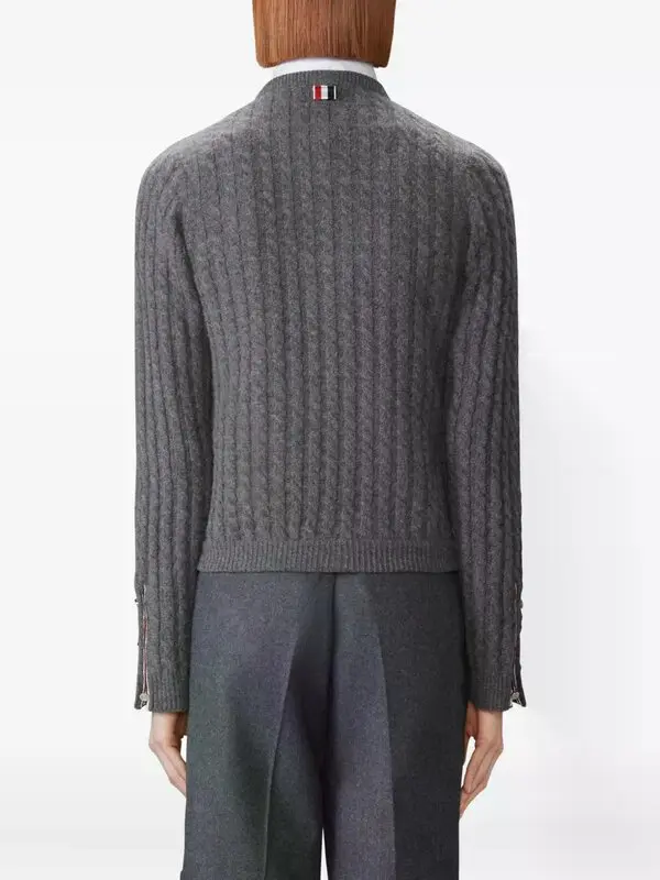 Thom Browne Cable-knit Cashmere Cardigan