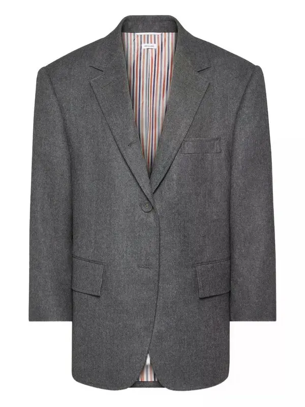 Thom Browne Wool Flannel Blazer - Grey