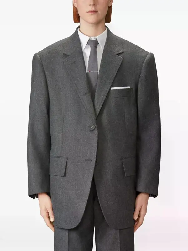Thom Browne Wool Flannel Blazer - Grey