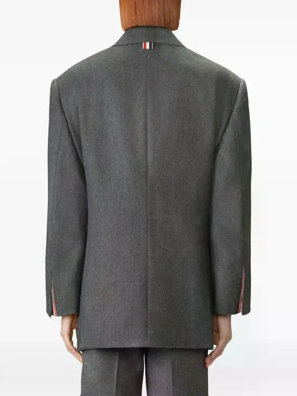 Thom Browne Wool Flannel Blazer - Grey