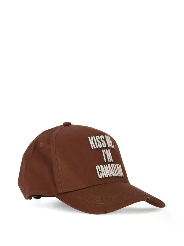 Dsquared2 Embroidered Baseball Cap - Brown