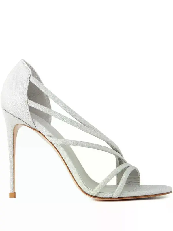 LE SILLA 105mm Stiletto Sandals - Silver