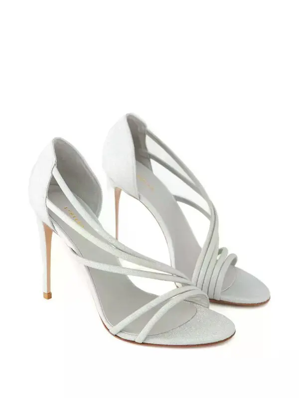 LE SILLA 105mm Stiletto Sandals - Silver