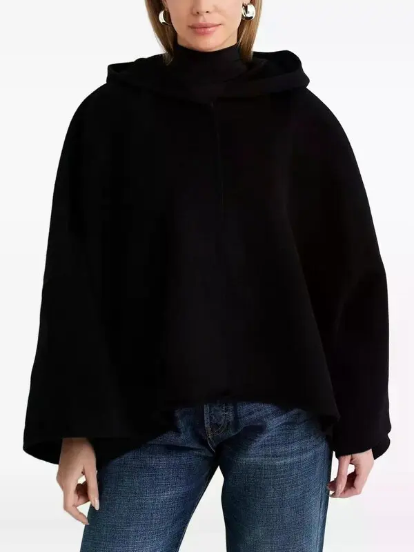 AYA MUSE Hooded Wool-cashmere Blend Cape