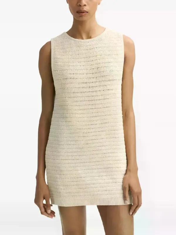 Soft Goat Sleeveless Mini Dress