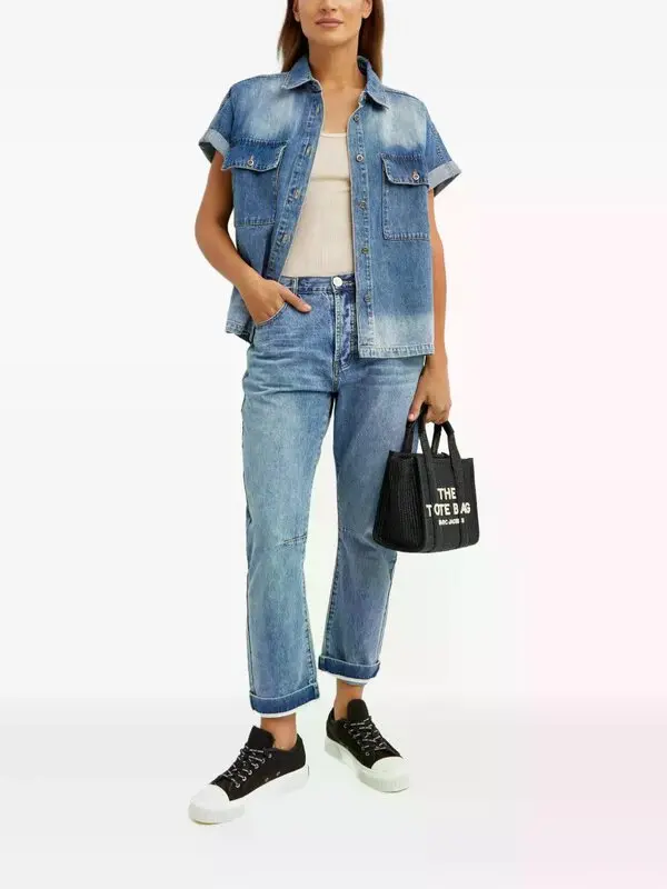 ONETEASPOON Cuffed Five-pocket Jeans