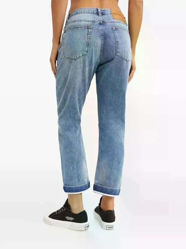 ONETEASPOON Cuffed Five-pocket Jeans
