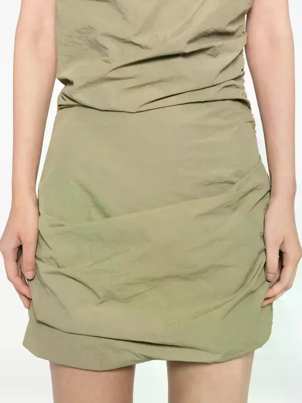 Paris Georgia Remmy Cotton-Blend Mini Dress - Green - 50% Off | Editorialist