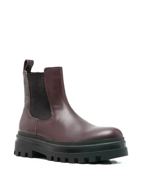 Calvin Klein Lugged Chelsea Boots - Brown