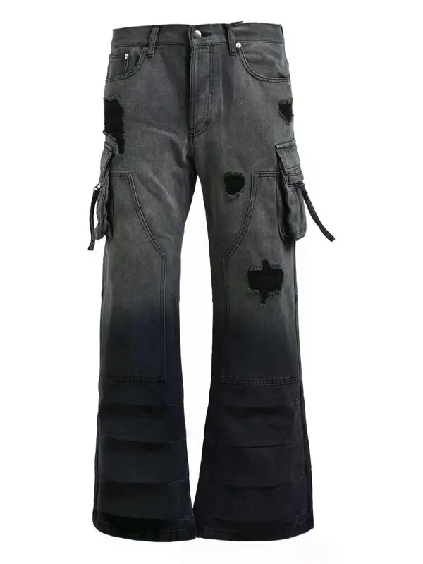 BREATH Distressed Cargo Trousers