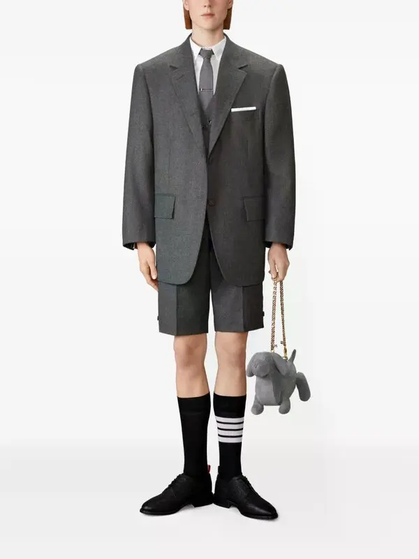 Thom Browne Solid Wool Flannel Bermuda Shorts