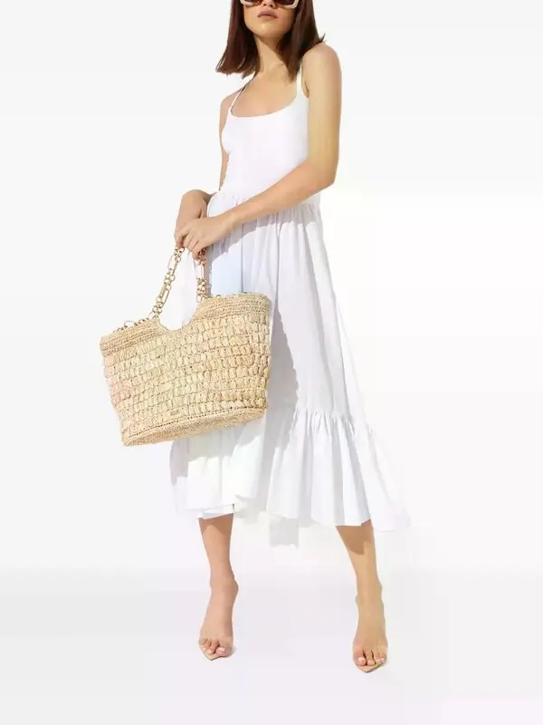 Caroline Constas Veronica Ruffled Midi Dress