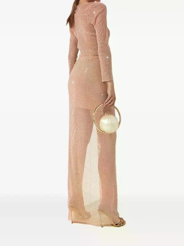 SANTA BRANDS Slit Maxi Skirt - Pink