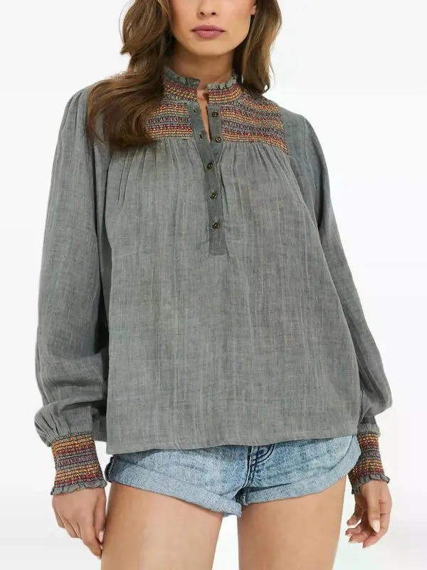 ONETEASPOON Embroidered Paradise Blouse