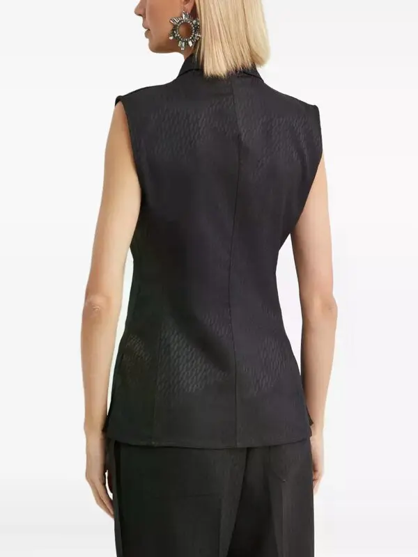 Helmut Lang Jacquard Logo Gilet