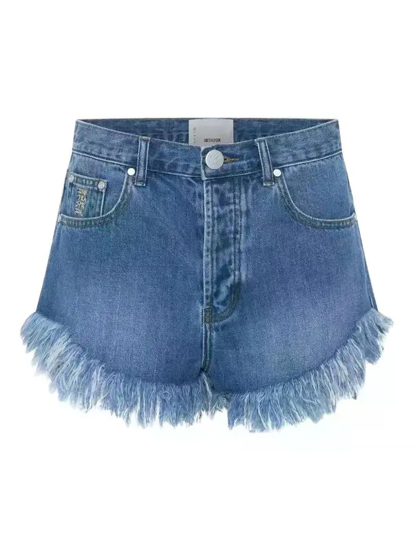 ONETEASPOON Frayed-hem Denim Shorts