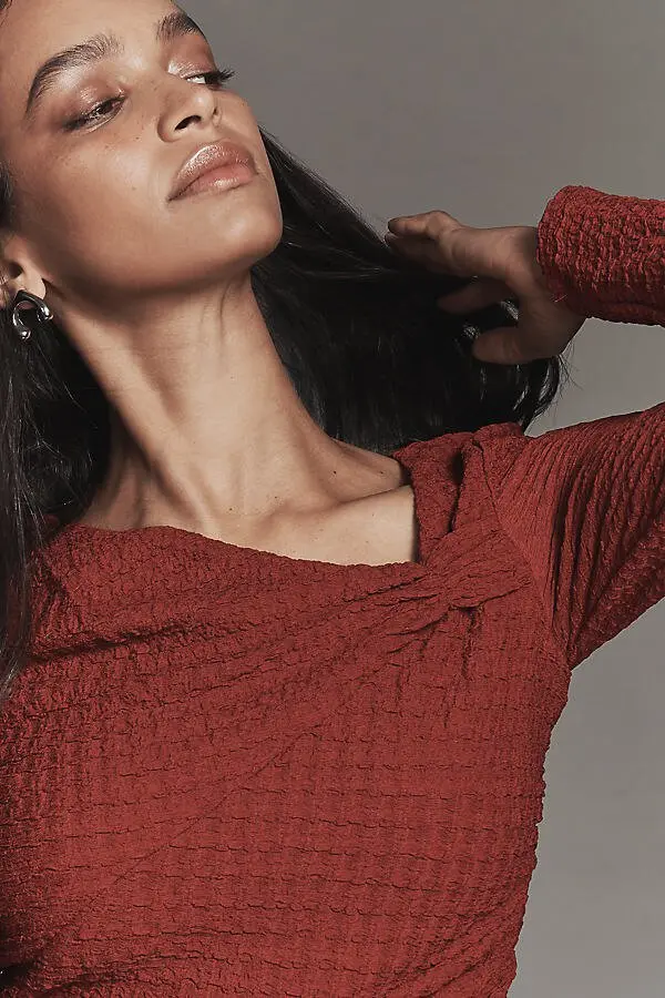 SOVERE / Solstice Long-sleeve Asymmetric Top