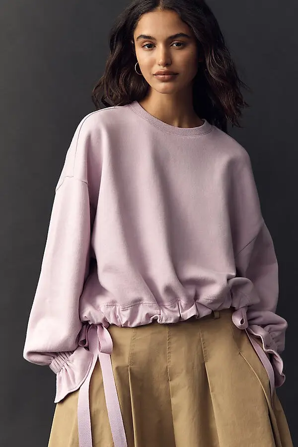 Maeve Big Top Sweatshirt - Light Lilac