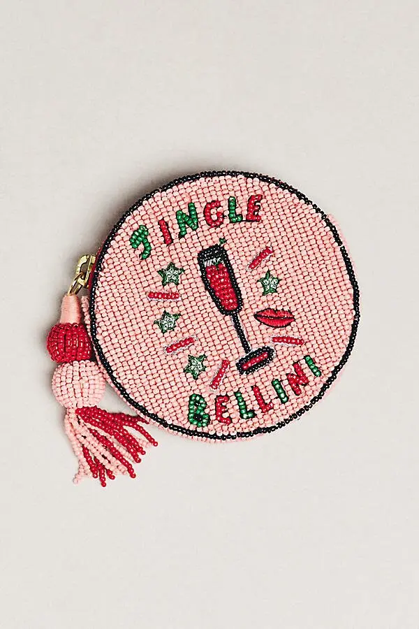NEPHTHYS ILLUSTRATED Beaded Round Coin Purse - Jingle Bellini