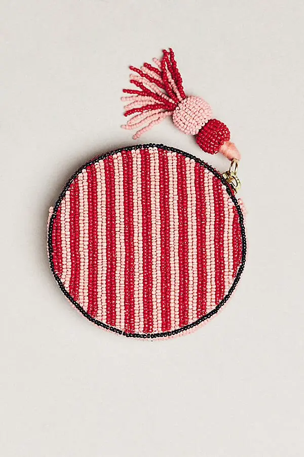 NEPHTHYS ILLUSTRATED Beaded Round Coin Purse - Jingle Bellini
