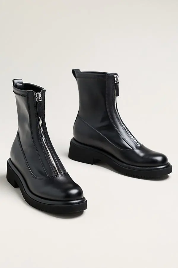 Dolce Vita Shante Zip-front Boots - Black