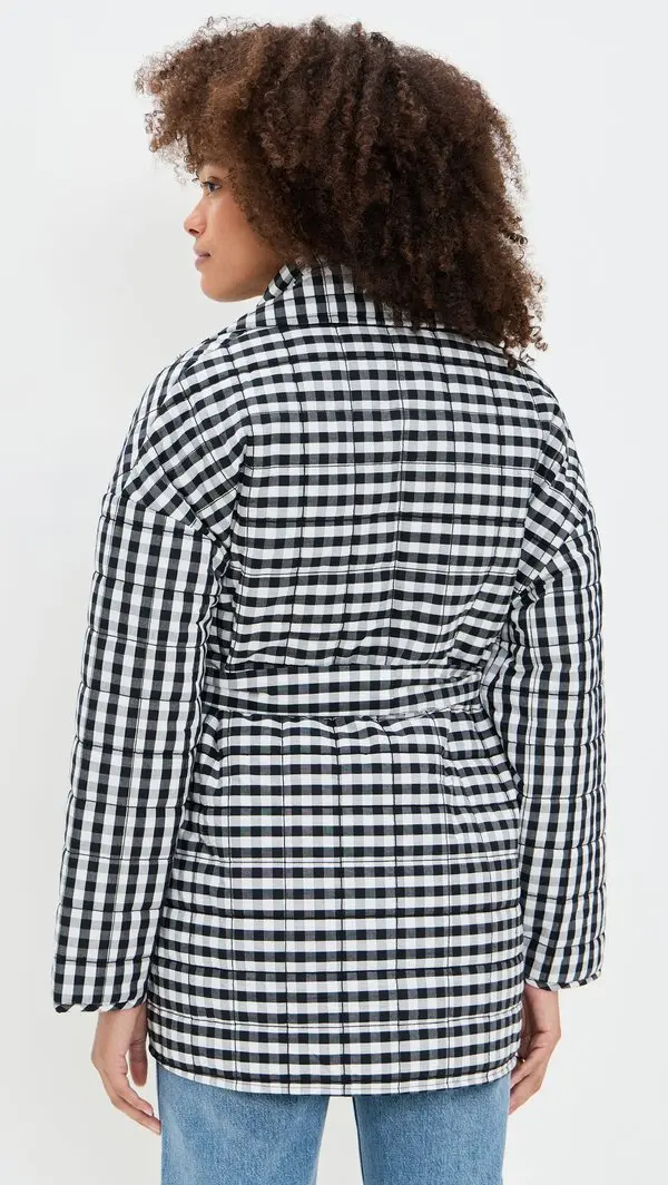 Playa Lucila Gingham Quilted Jacket