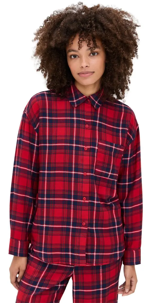 Z Supply Plaid Button-up Shirt