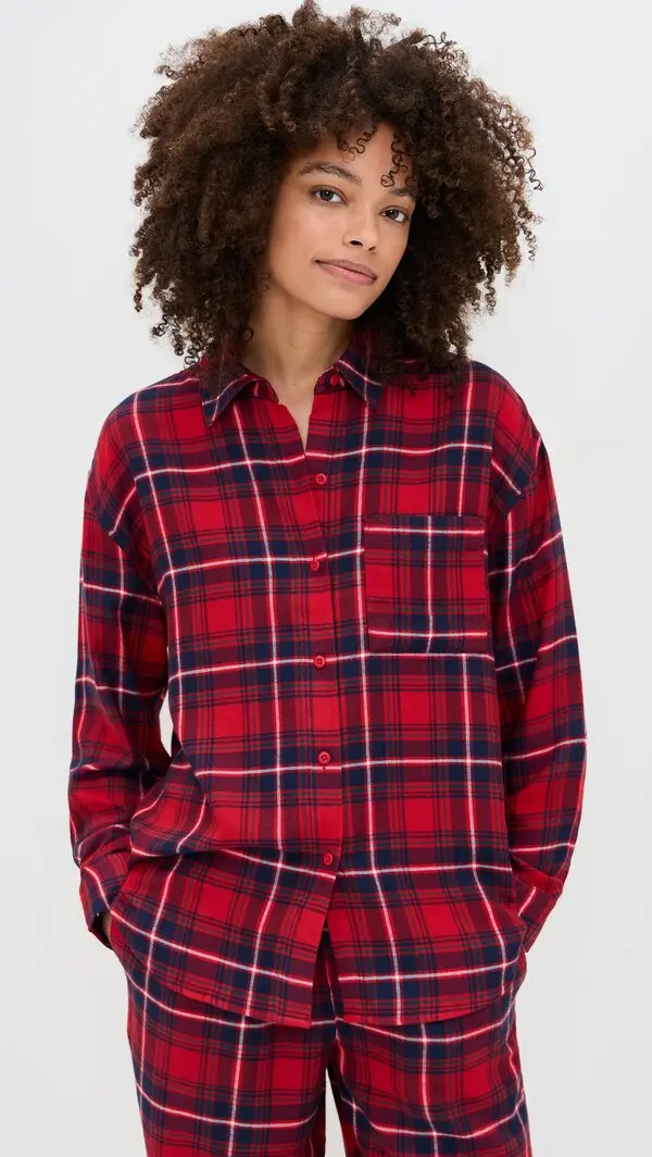 Z Supply Plaid Button-up Shirt