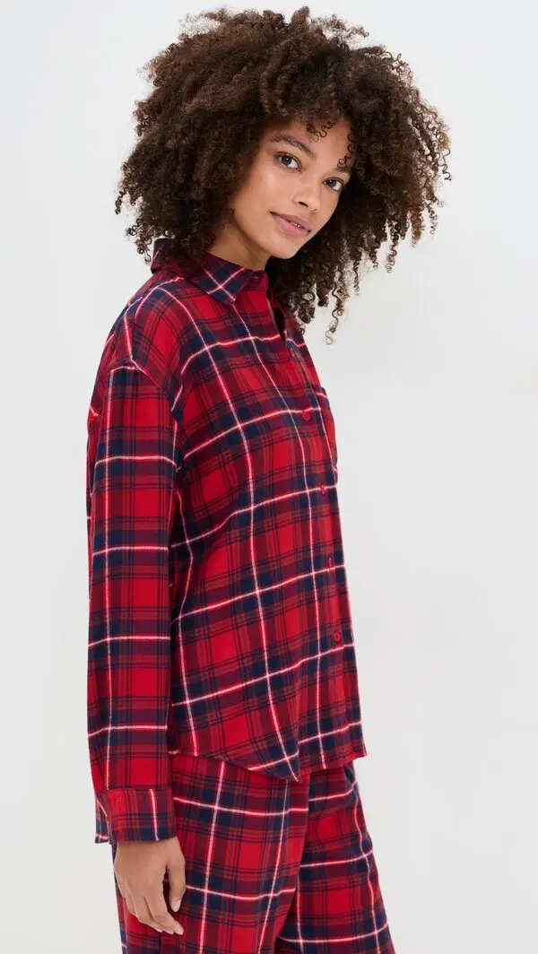 Z Supply Plaid Button-up Shirt