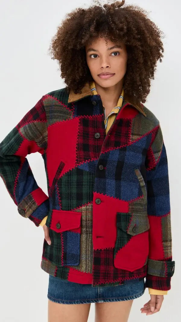 Polo Ralph Lauren Wool Patchwork Coat