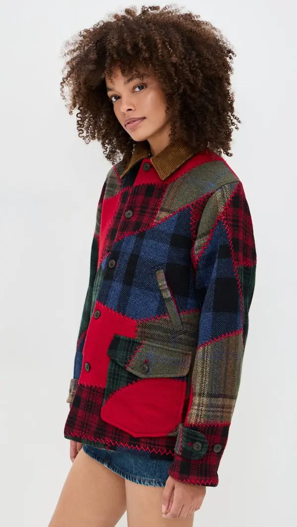 Polo Ralph Lauren Wool Patchwork Coat