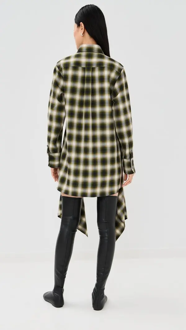 Monse Cascade Front Shirt Dress