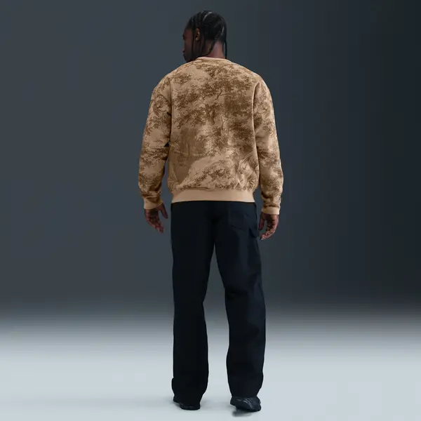 Nike Solo Swoosh Fleece Crew - Brown