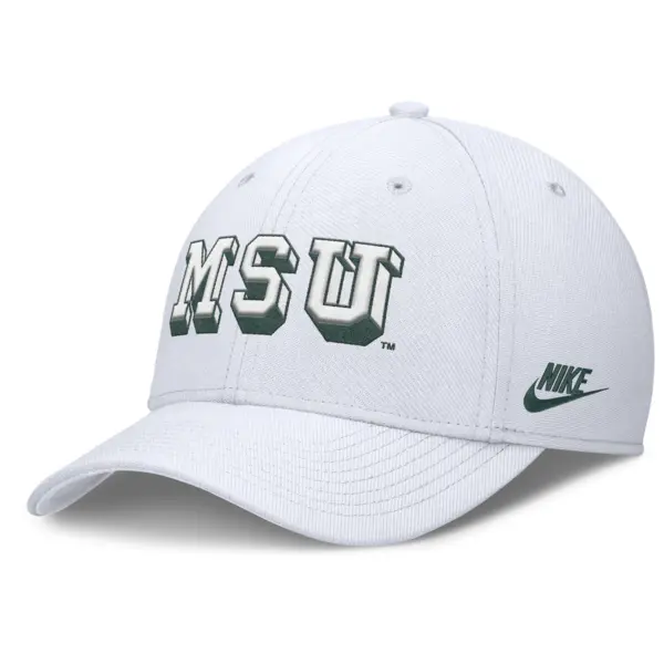 Nike Michigan State Primetime Rise Academic Cap - White