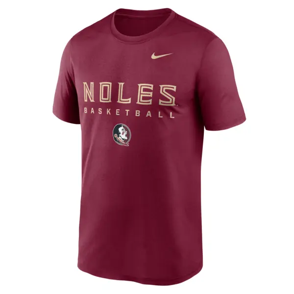 Nike Florida State Courtside Basketball Legend Dri-fit College T-shirt - Red