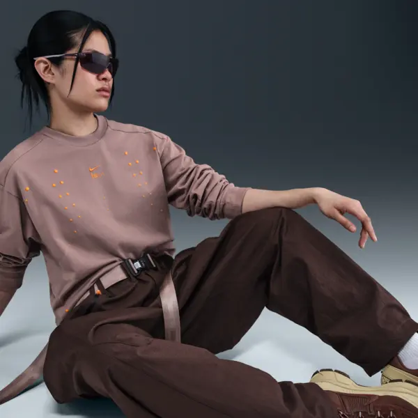 Nike Ispa Wrap Pants - Brown | Editorialist