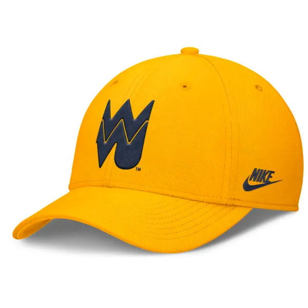Nike West Virginia Primetime Rise Academic College Hat - Yellow