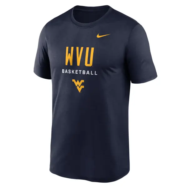Nike West Virginia Courtside Basketball Legend Dri-fit College T-shirt - Blue