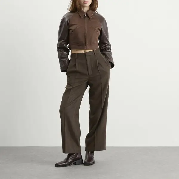 Auralee Flannel Two-tuck Trousers