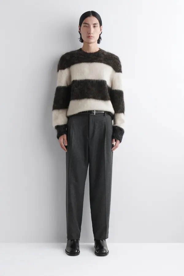 Cos Color-block Mohair Crew-neck Sweater