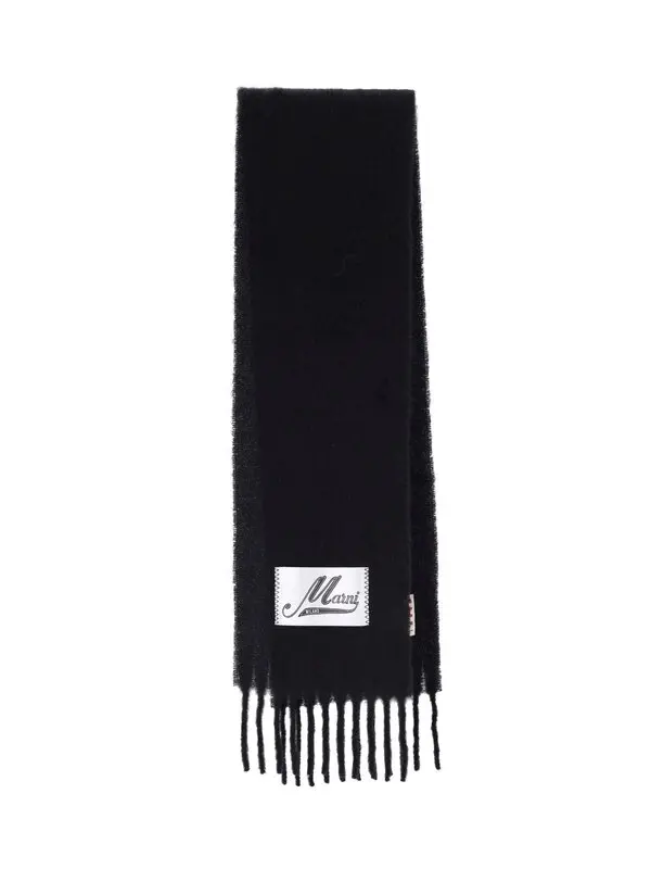 Marni Alpaca Blend Scarf - Black
