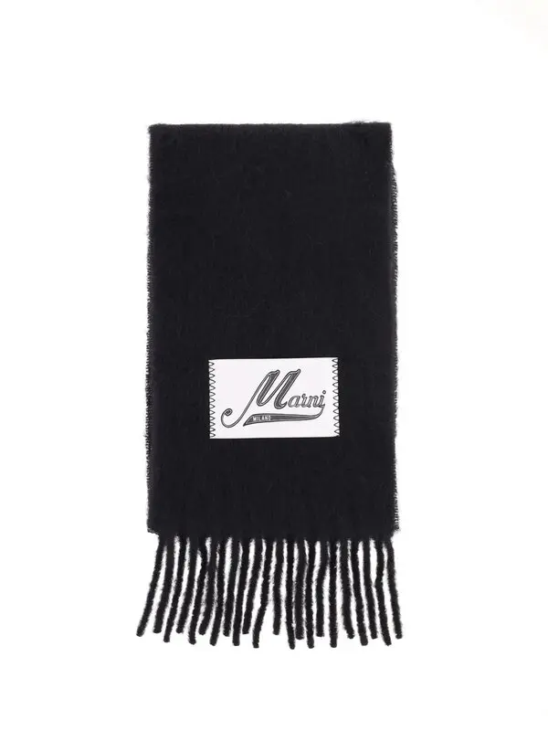 Marni Alpaca Blend Scarf - Black