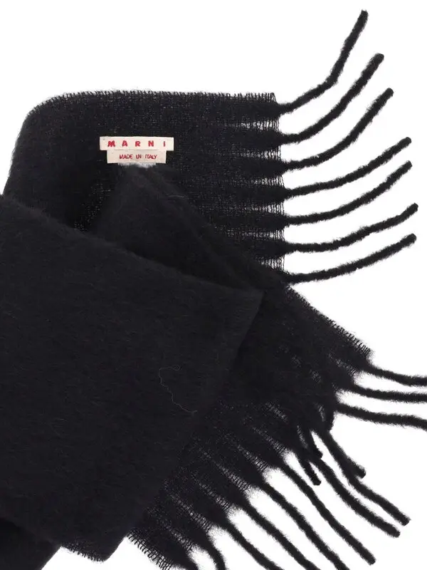 Marni Alpaca Blend Scarf - Black