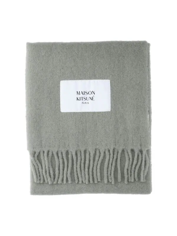 Maison Kitsuné Alpaca Blend Scarf - Green
