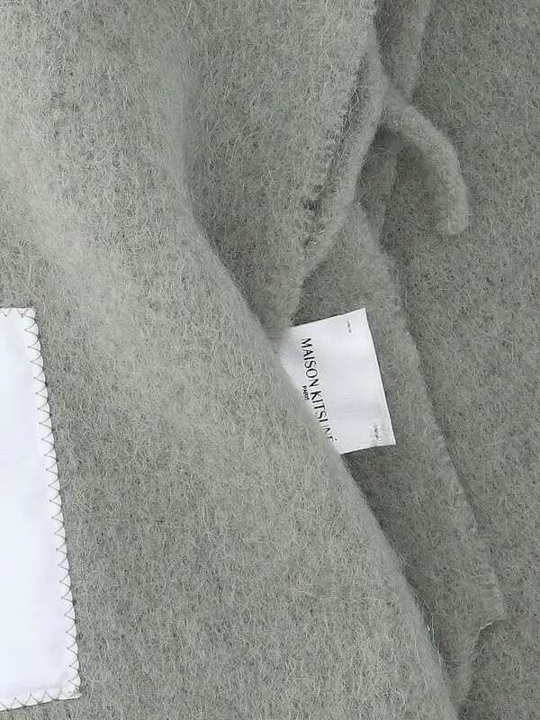 Maison Kitsuné Alpaca Blend Scarf - Green