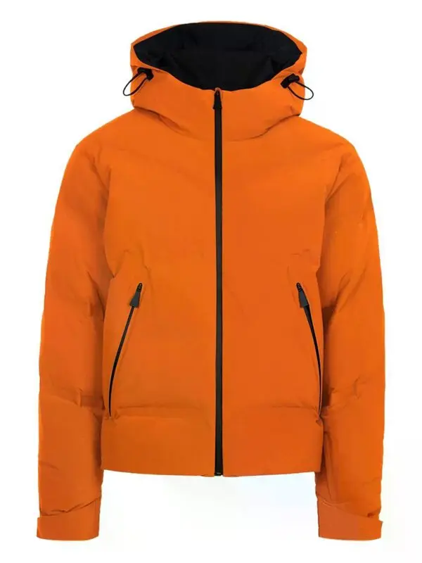 Aztech Mountain Hooded Zip Ski Jacket - Orange