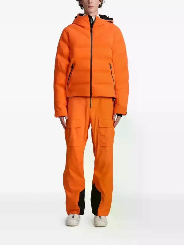 Aztech Mountain Hooded Zip Ski Jacket - Orange
